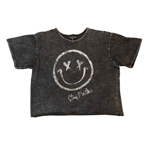 Caution To The Wind | Tops | Caution To The Wind Stay Positive Cropped ...